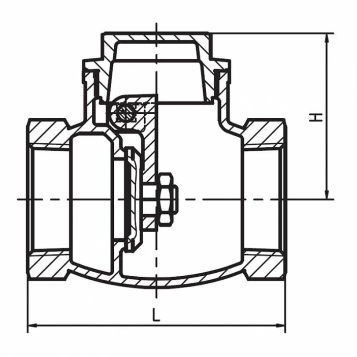 SWING CHECK VALVE- BRONZE THREADED - Welltech Trading Corporation.