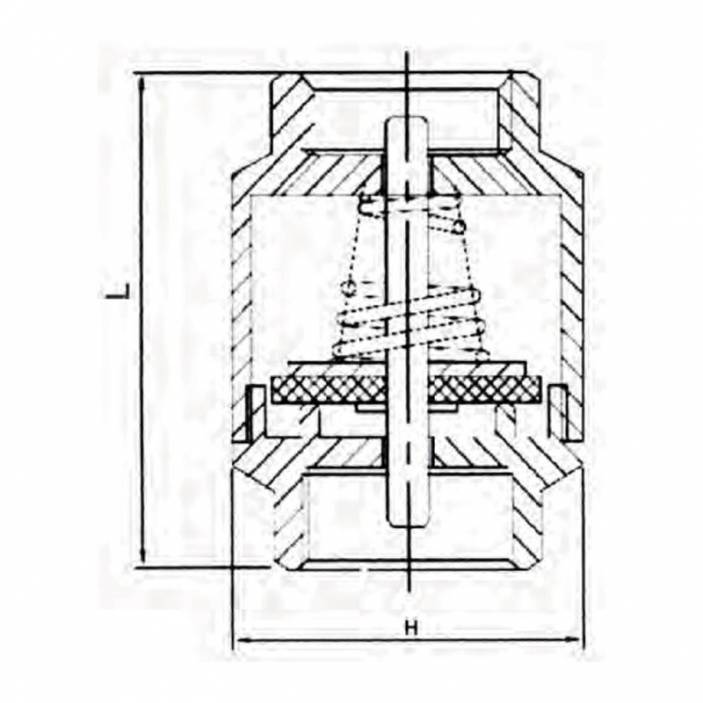 CHECK VALVE -BRONZE VERTICAL LIFT THREADED) – Welltech Trading Corporation.